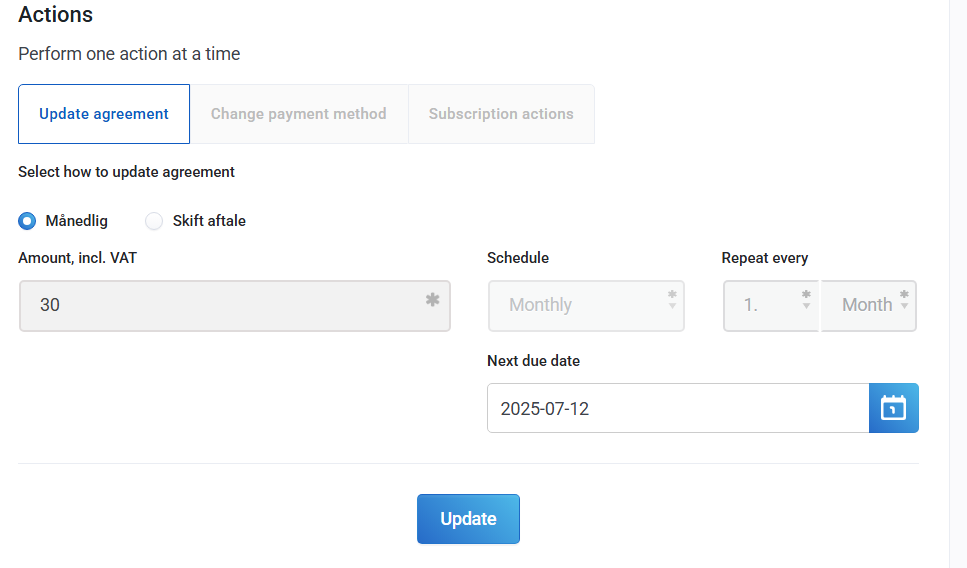 Create a new workflow for upgrading/changing a recurring agreement – OnlineFundraising